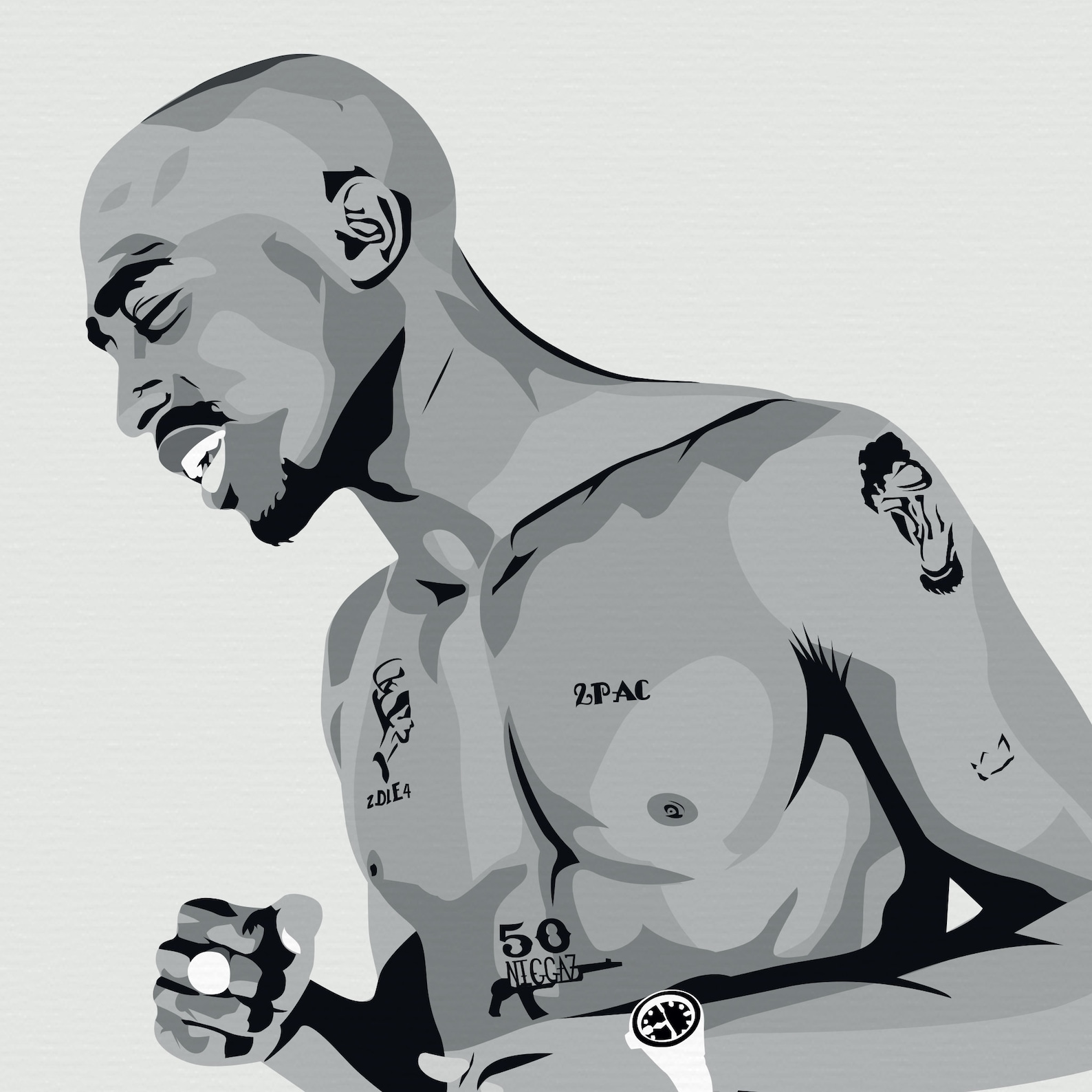Tupac Shakur Poster Limited Edition Poster Illustration - Etsy