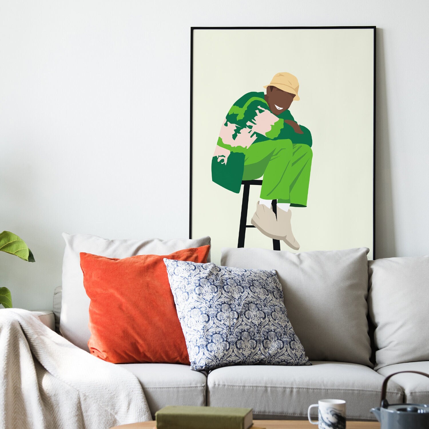 Tyler the Creator Smile Poster Poster, Illustration, Art Print Premiere ...