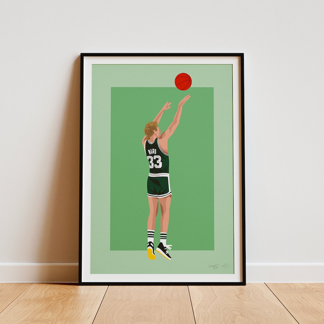 Larry Bird Poster Poster, Illustration, Art Print Premiere Base - Etsy