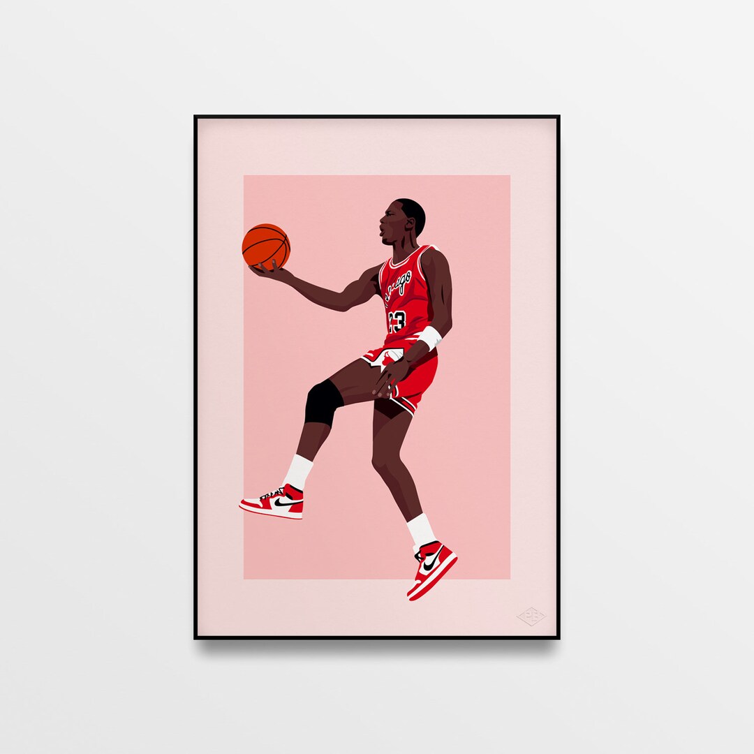Michael Jordan Poster Poster, Illustration, Art Print Premiere Base - Etsy