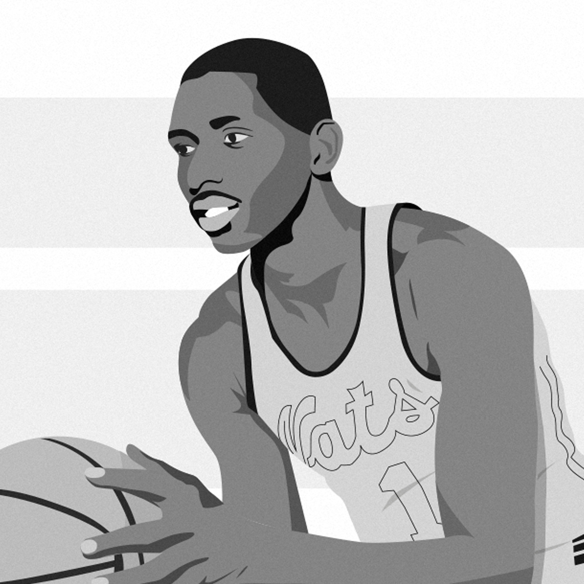 Earl Lloyd Poster Poster, Illustration, Art Print Premiere Base - Etsy