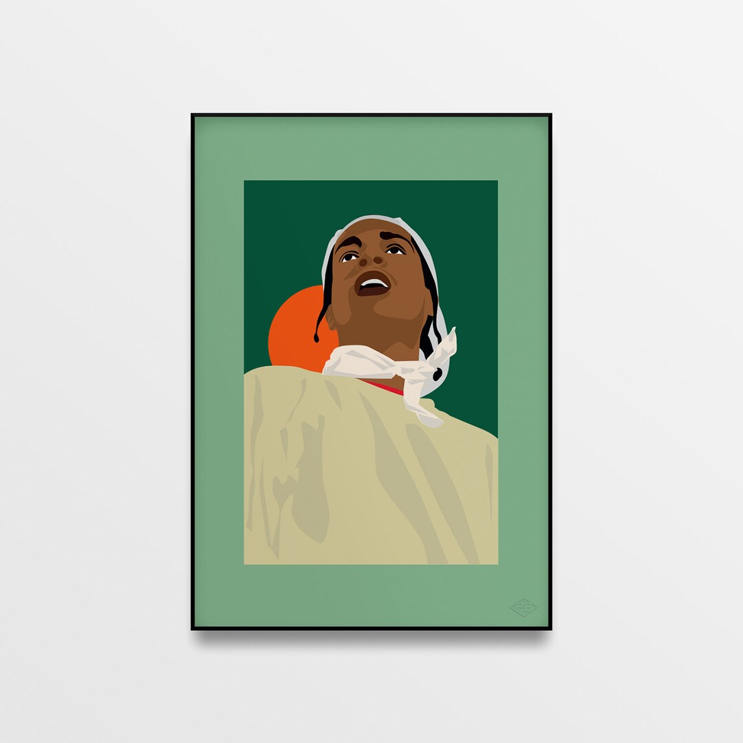 ASAP Rocky Blue Poster Poster, Illustration, Art Print Premiere Base - Etsy