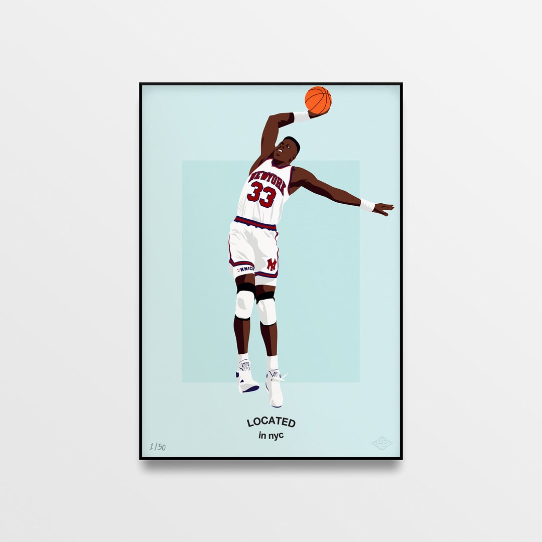 Patrick Ewing Poster, Limited Edition Poster, Illustration, Art Print ...