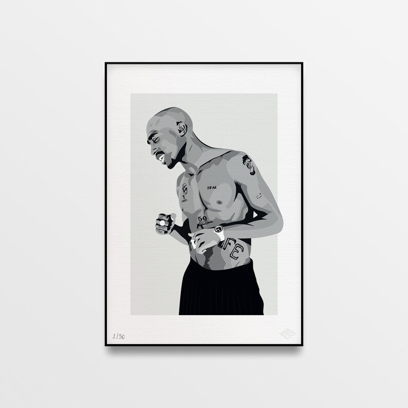 Tupac Shakur Poster Limited Edition Poster Illustration - Etsy