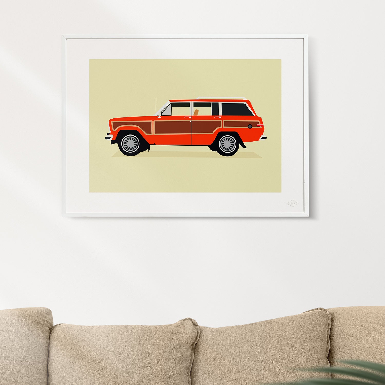 Jeep Grand Wagoneer Poster Red Edition Poster - Etsy