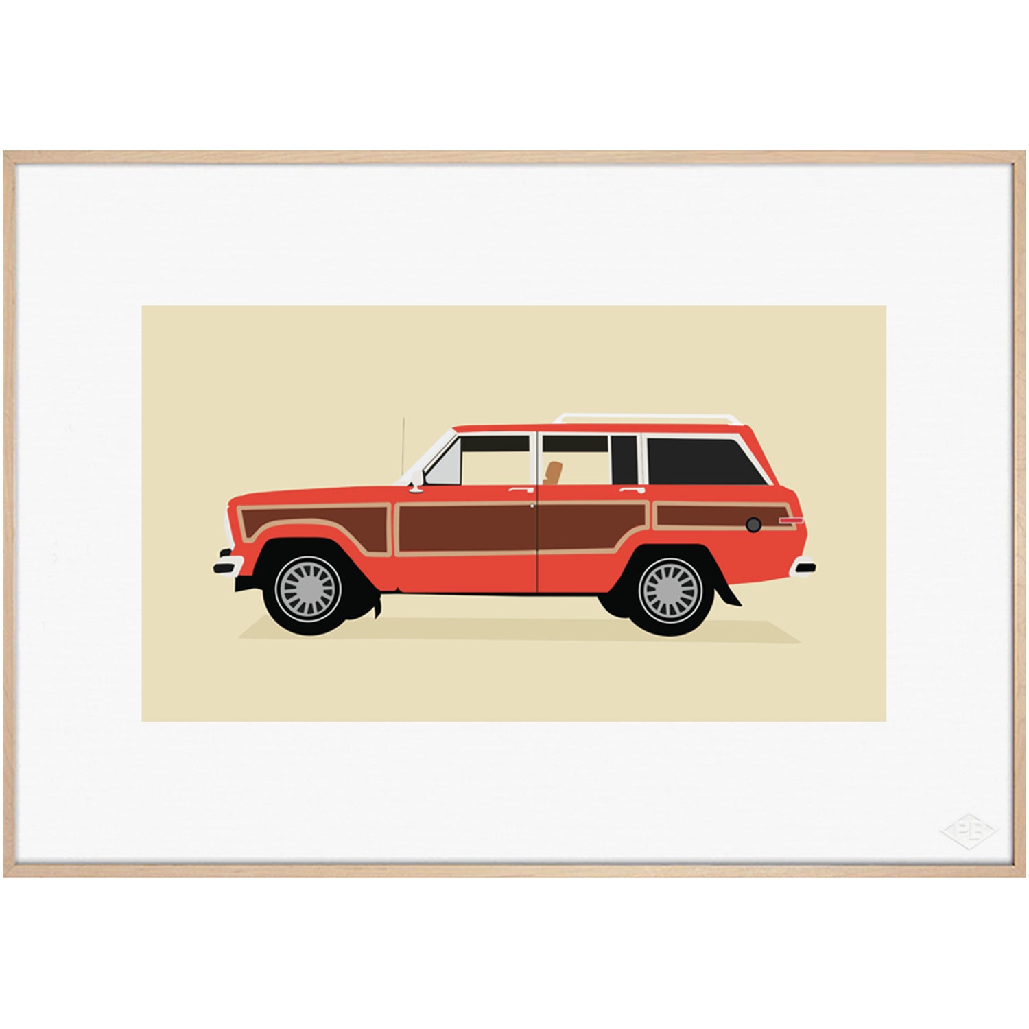 Jeep Grand Wagoneer Art print. Premiere Base | Etsy