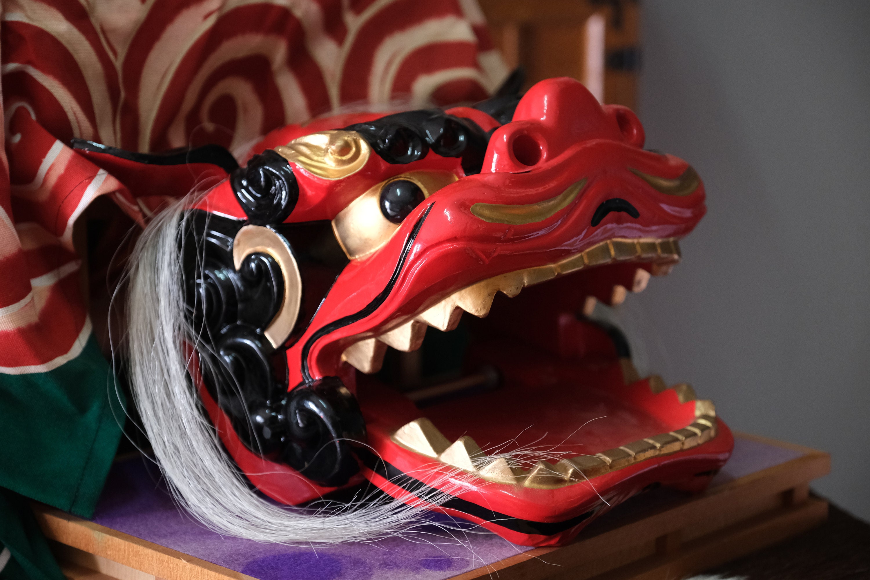 Vintage Japanese Shishimai Lion Dance Mask Authentic - Etsy