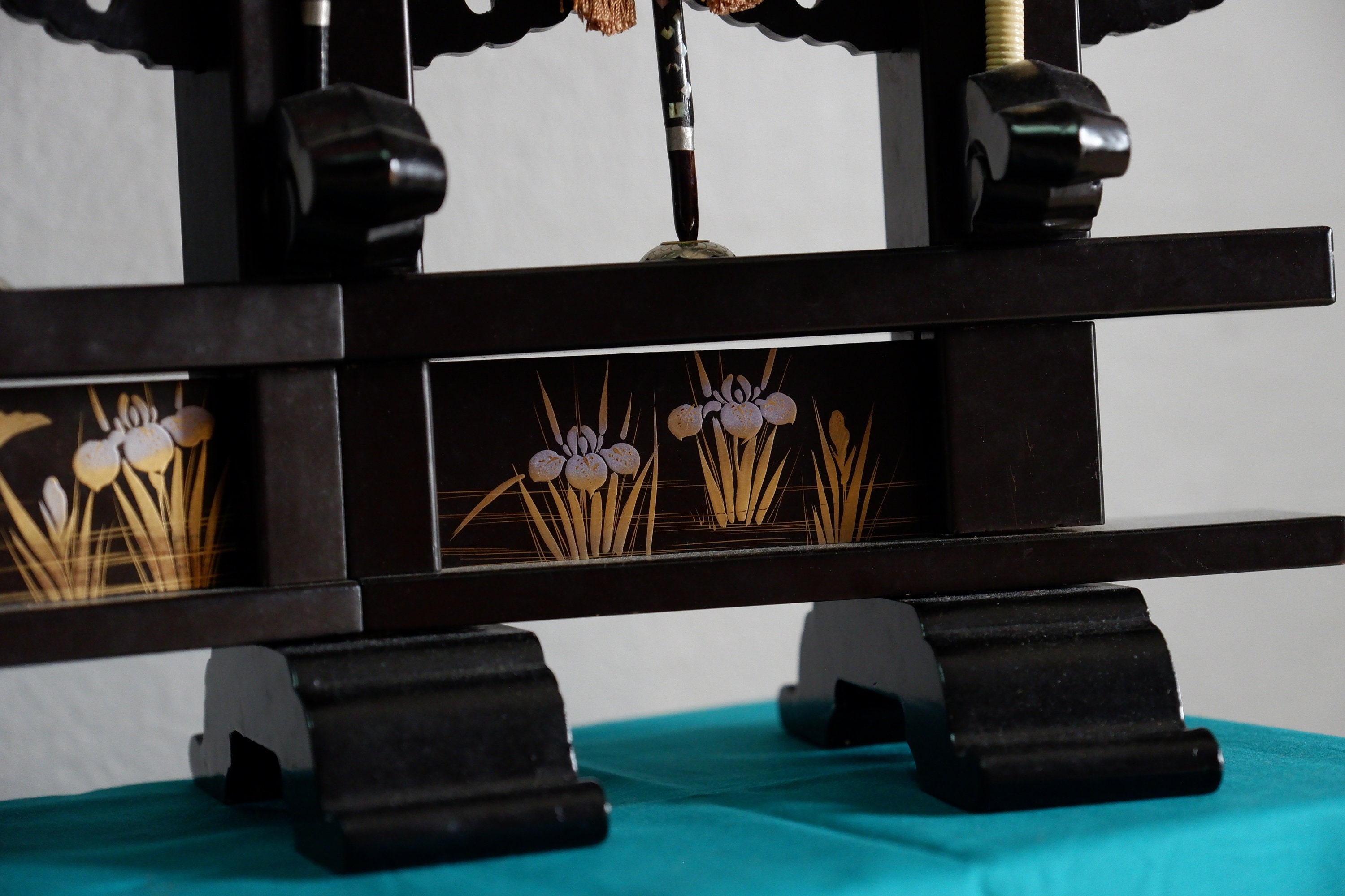 Antique Japanese Miniature Weapons and War Banners Display Set Meiji ...