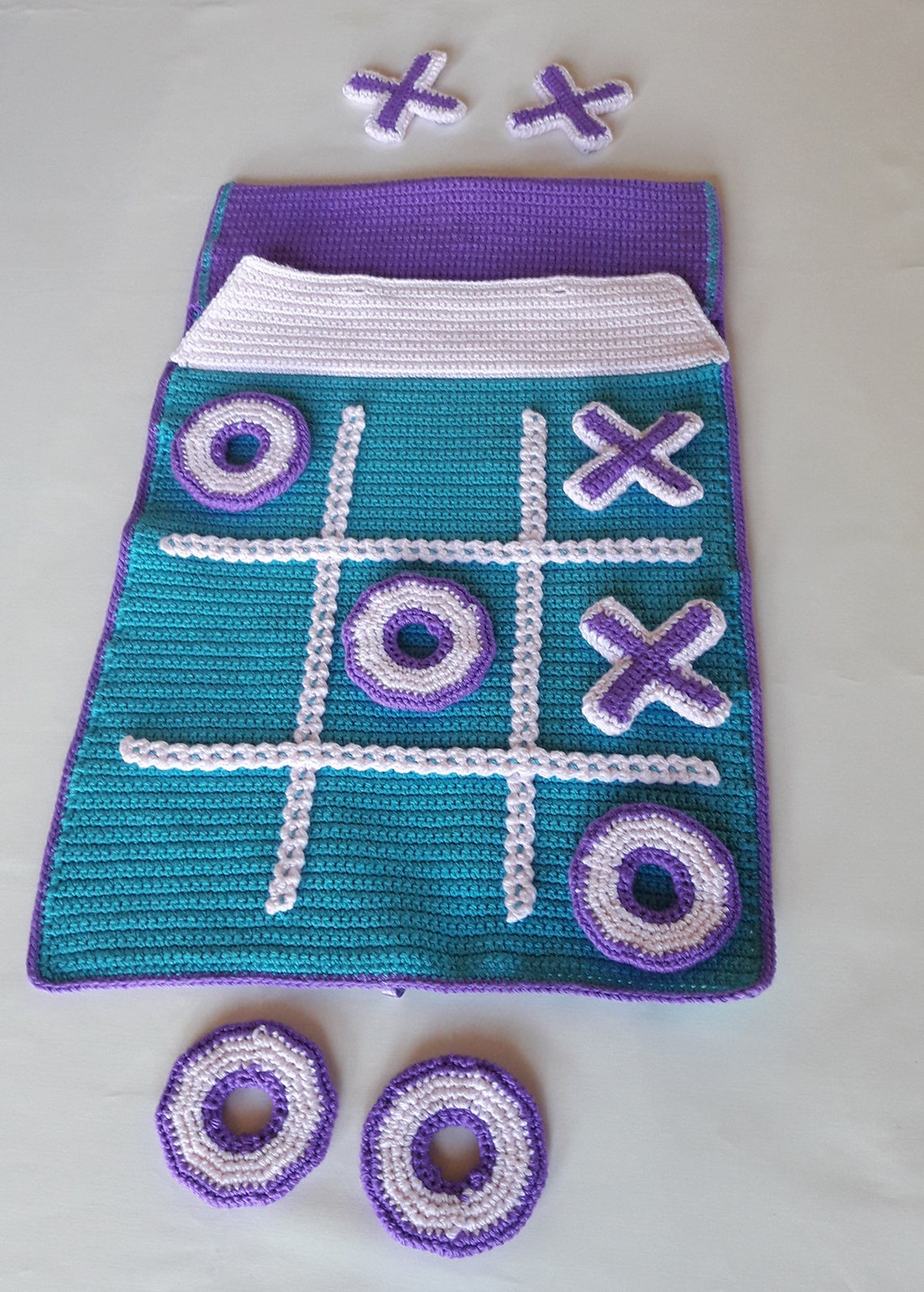 Crochet Tic Tac Toe Game Pattern - Etsy
