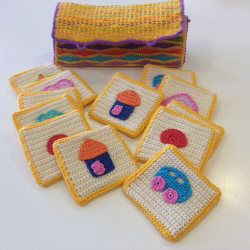 Crochet Daisy Memory Game PDF Pattern Unique Design by - Etsy Canada