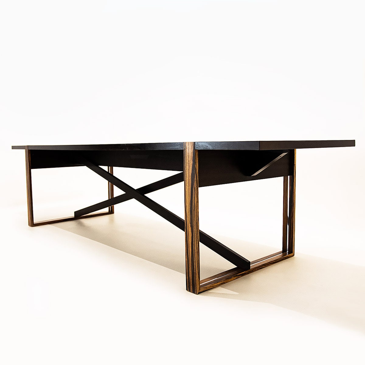 Large 10 Seat Contemporary Dining Set With a Bespoke Macassar Table ...