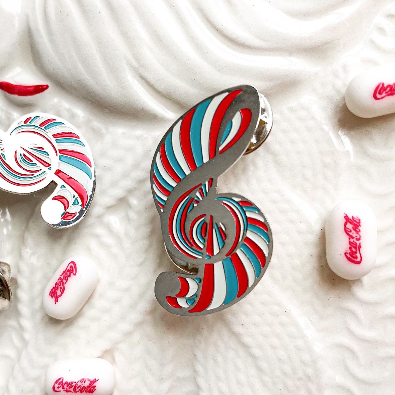 Treble Clef Enamel Pin, Music Note Lapel Pin Badge, G Clef Pin, Treble ...