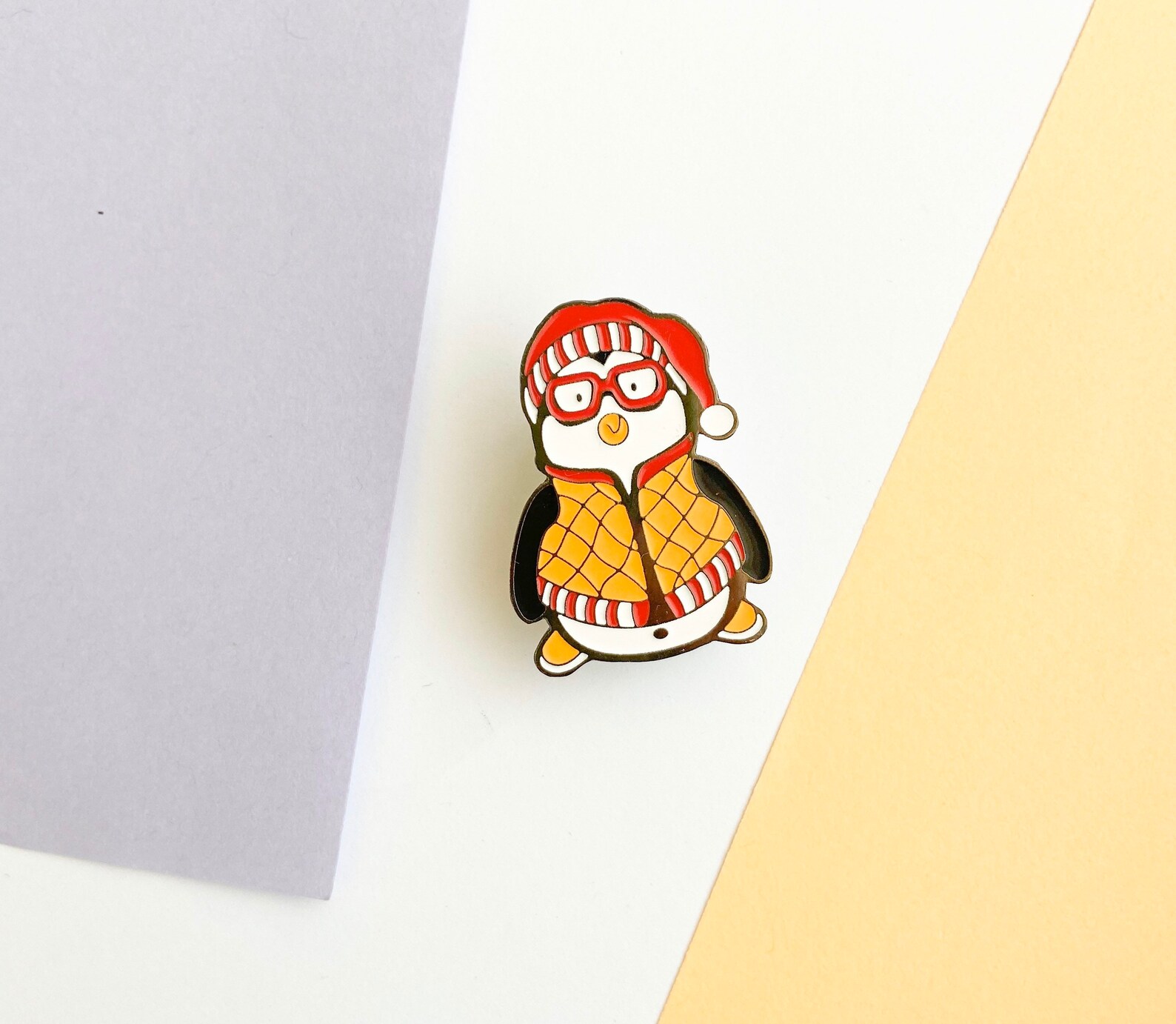 Hugsy Penguin Enamel Pin From Friends Show Valentines Day | Etsy