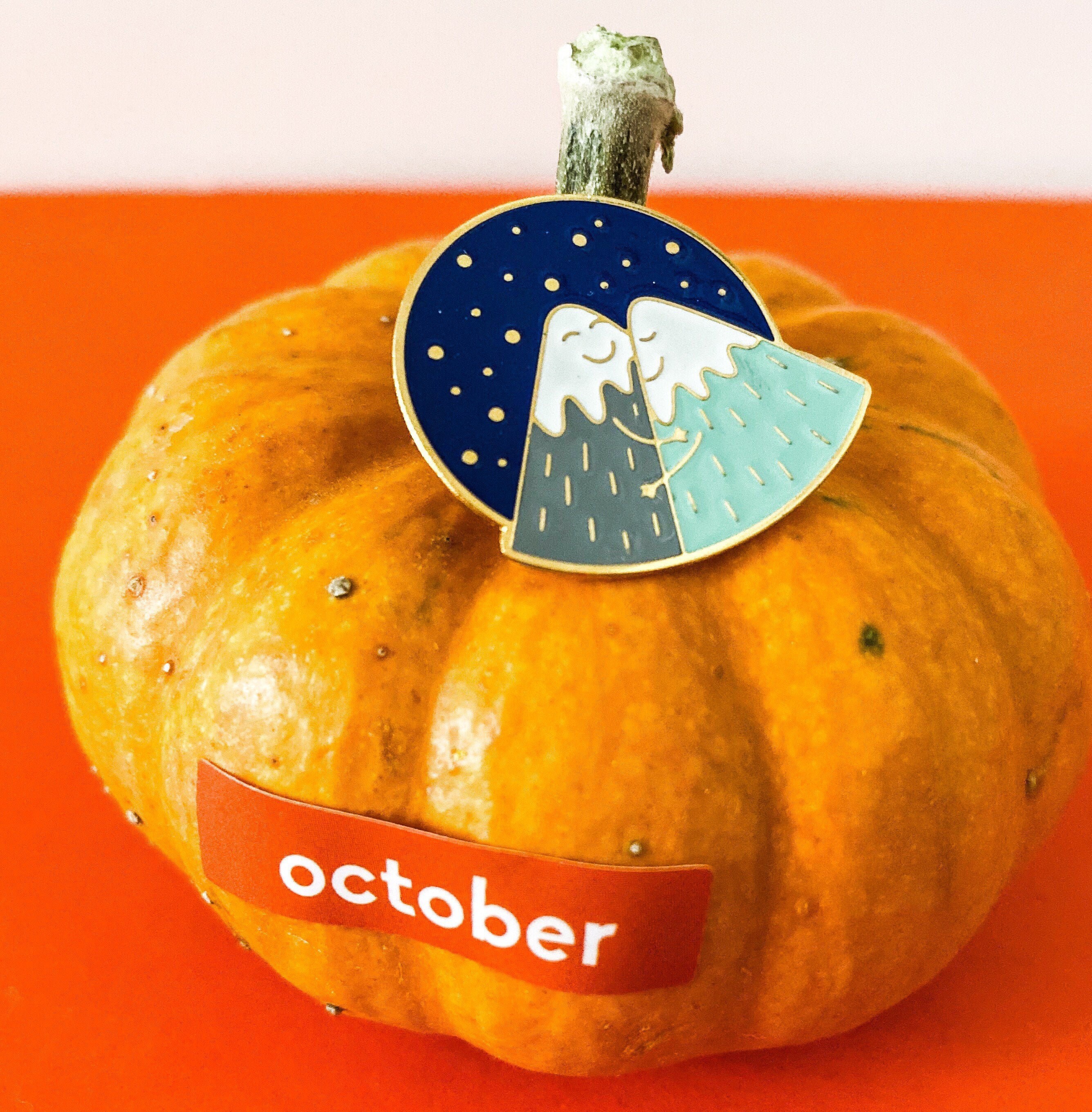 Enamel pin mountains love Adventure hiking badge Couple gift | Etsy