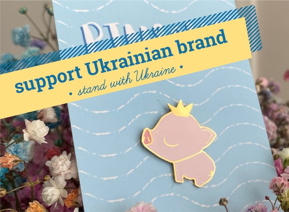 Cute Pig Enamel Pin Princess Pin Pink Piglet Festive Badge - Etsy