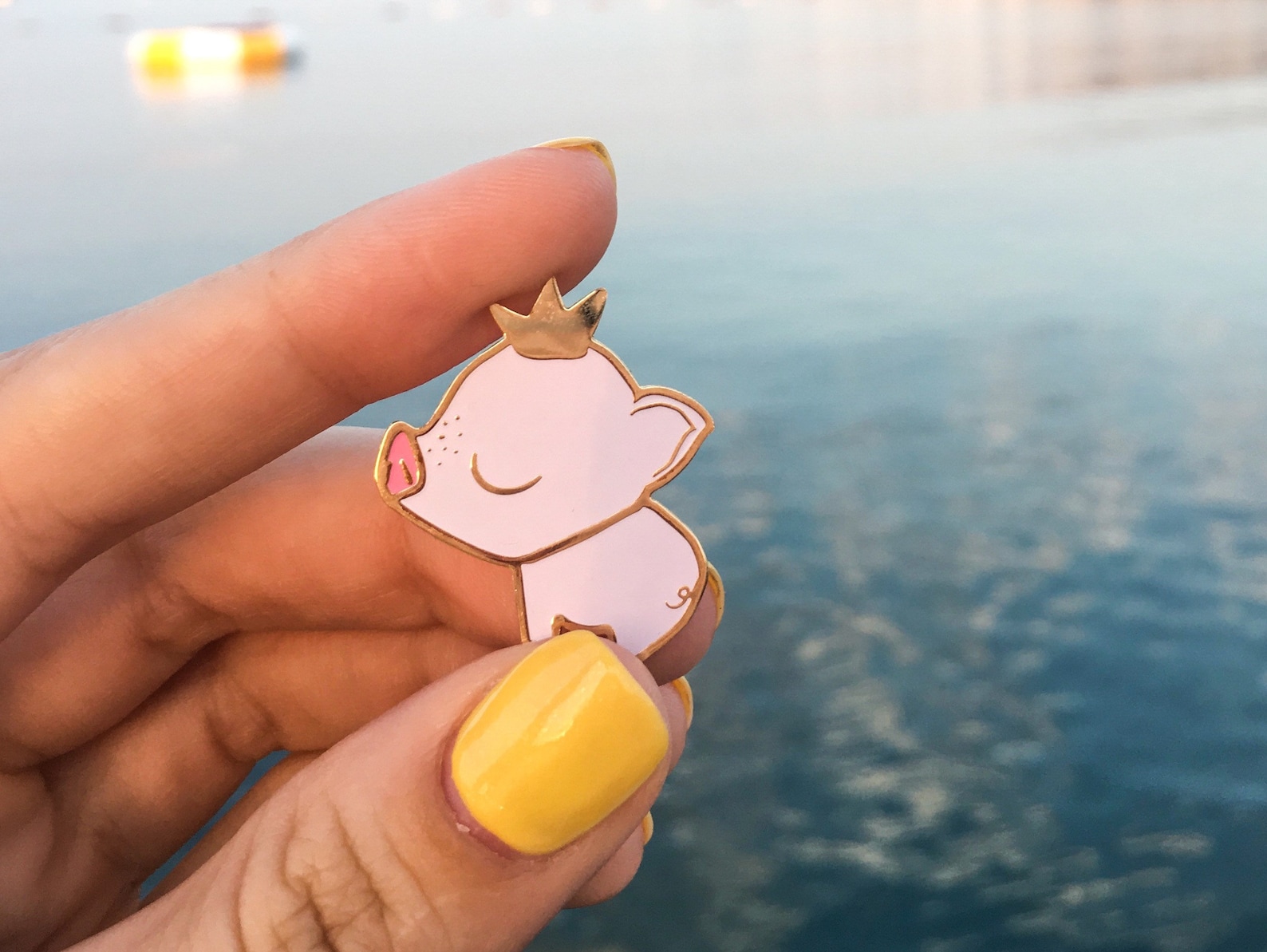 Cute pig enamel pin Princess pin Pink piglet festive badge | Etsy