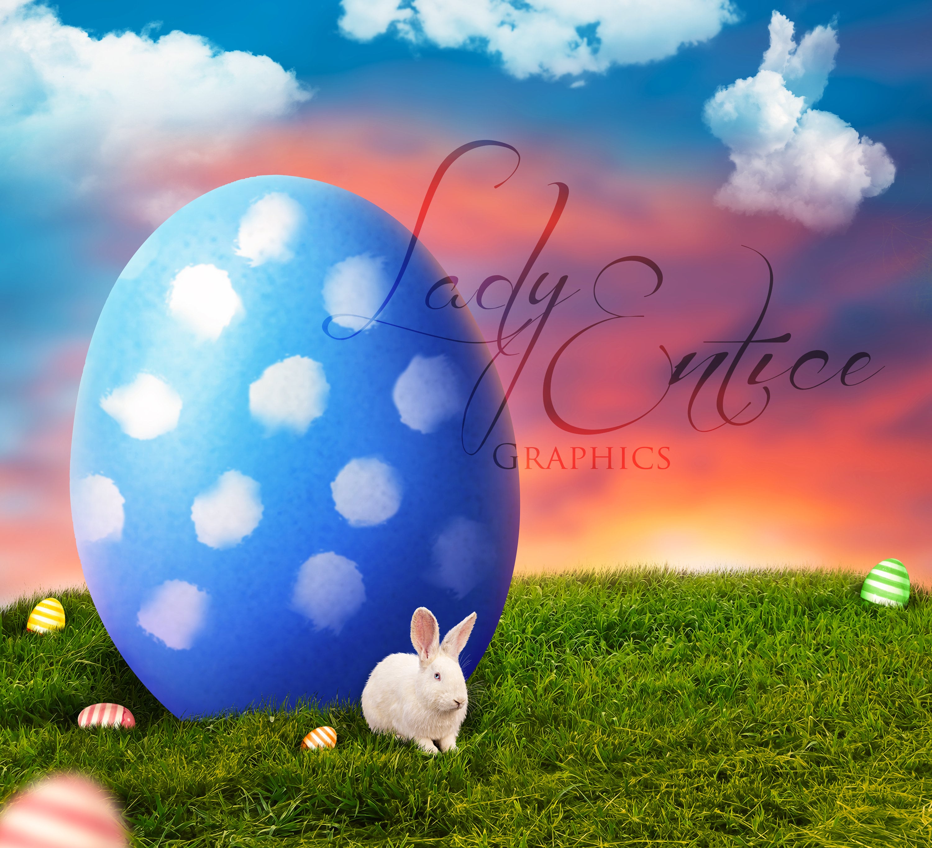 Easter Egg Hunt Digital Backdrop Background - Etsy