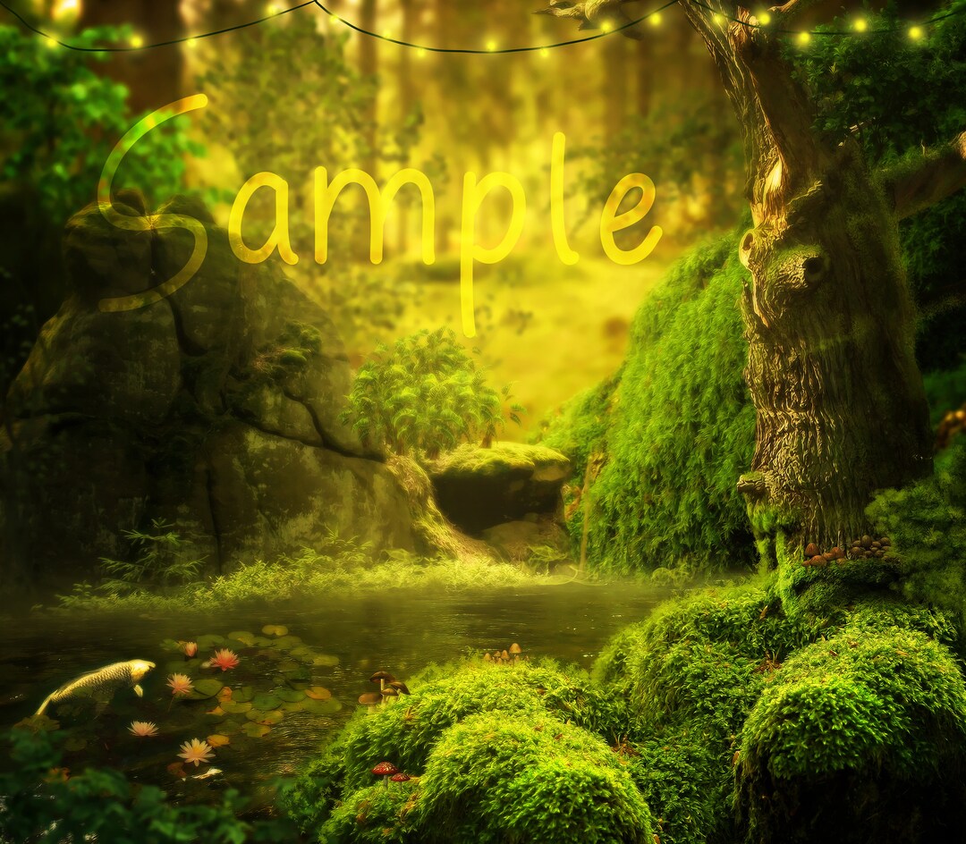 Enchanted | Forest | Fairy Tale | Digital | Backdrop | Background - Etsy