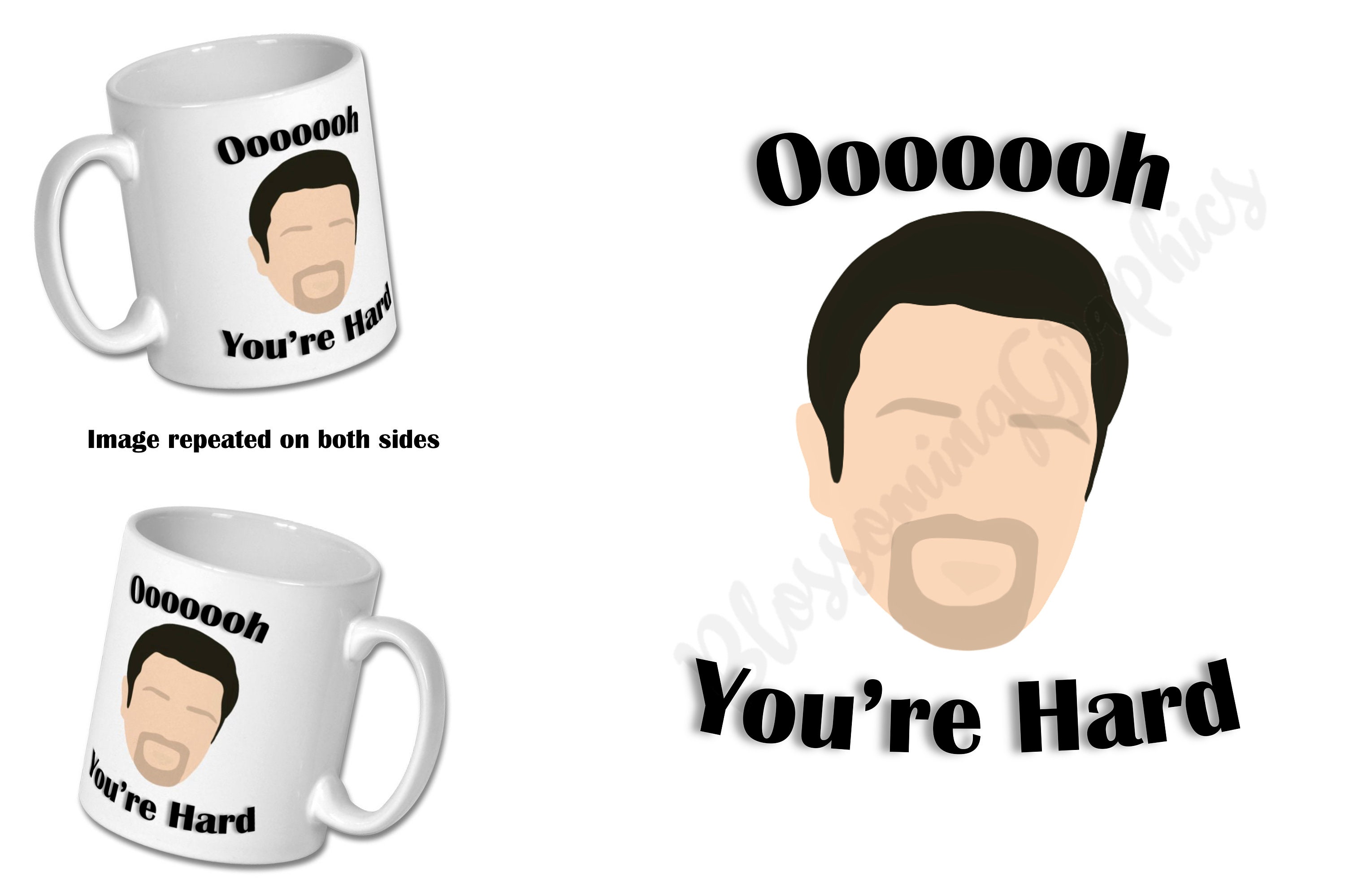 David Brent The UK Office Oooh You're Hard Mug | Etsy