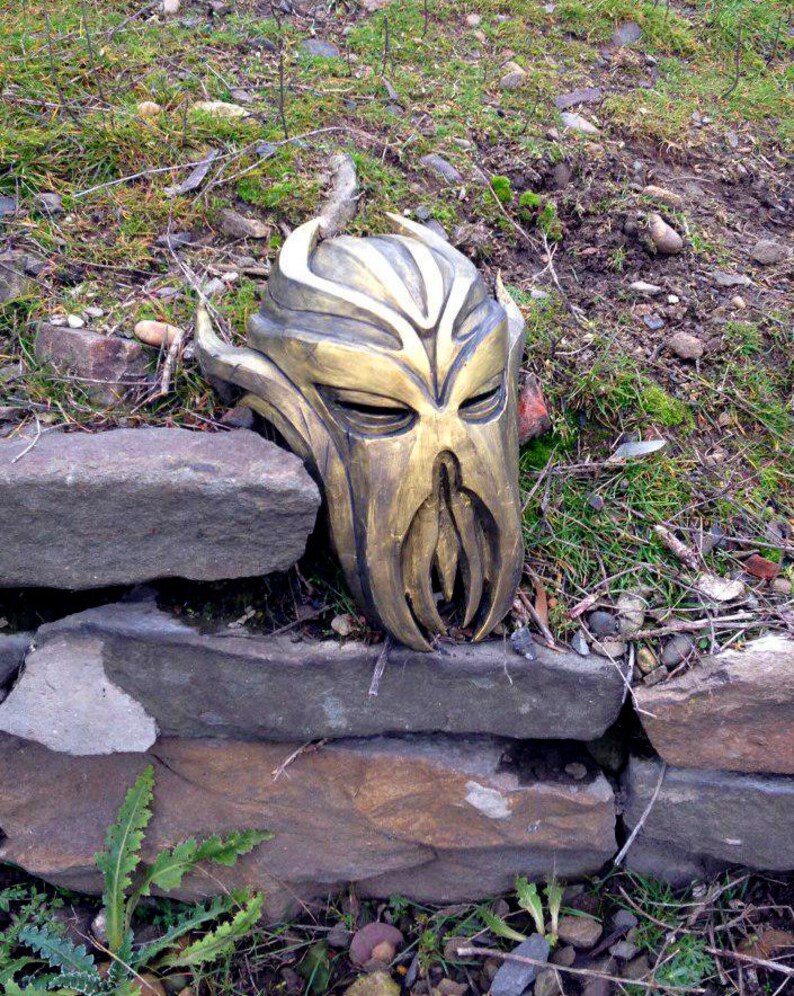Skyrim Dragonborn Miraak Morokei Konahrik Dragon Priest Mask | Etsy