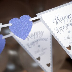 Engagement Bunting - Personalised Lilac Engagement Banner ...