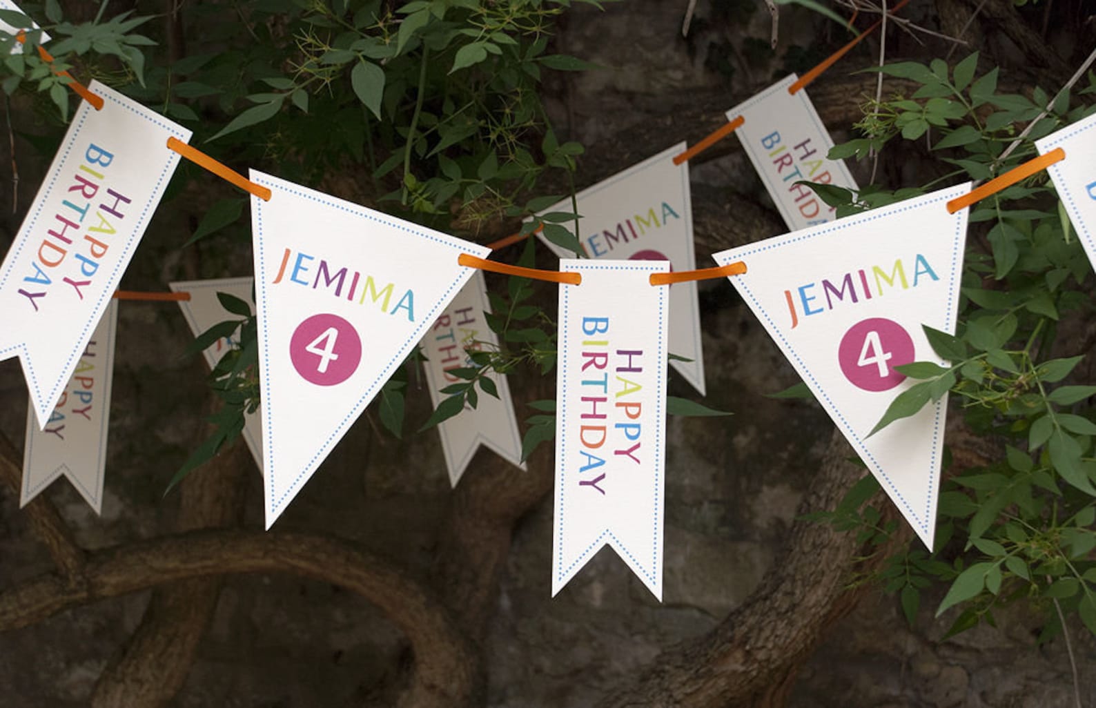 Personalised Birthday Cake Flags Picks Quality Card Happy - Etsy