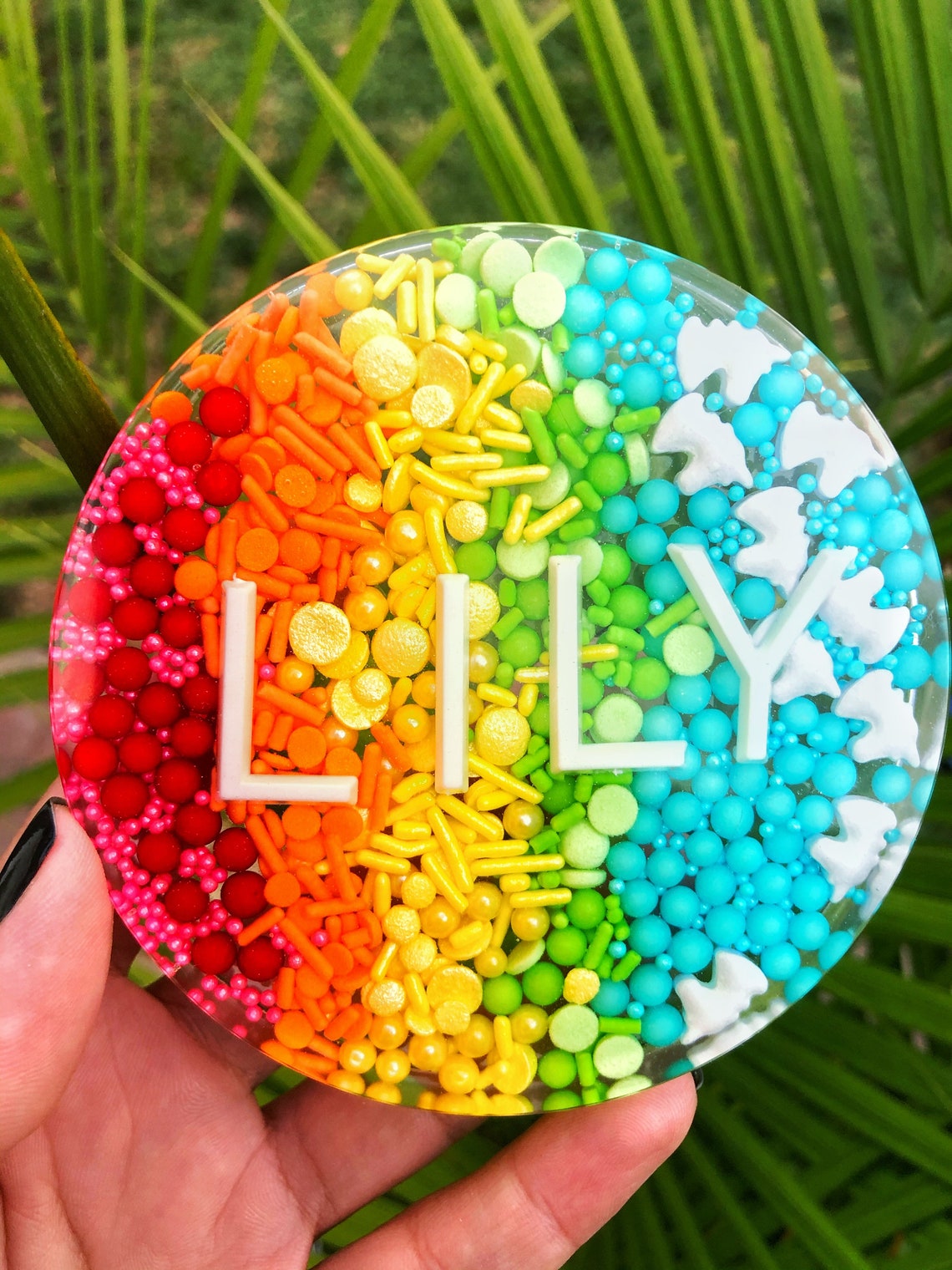 Custom Single Resin Coaster / Personalized Resin Coaster / Custom Gift ...