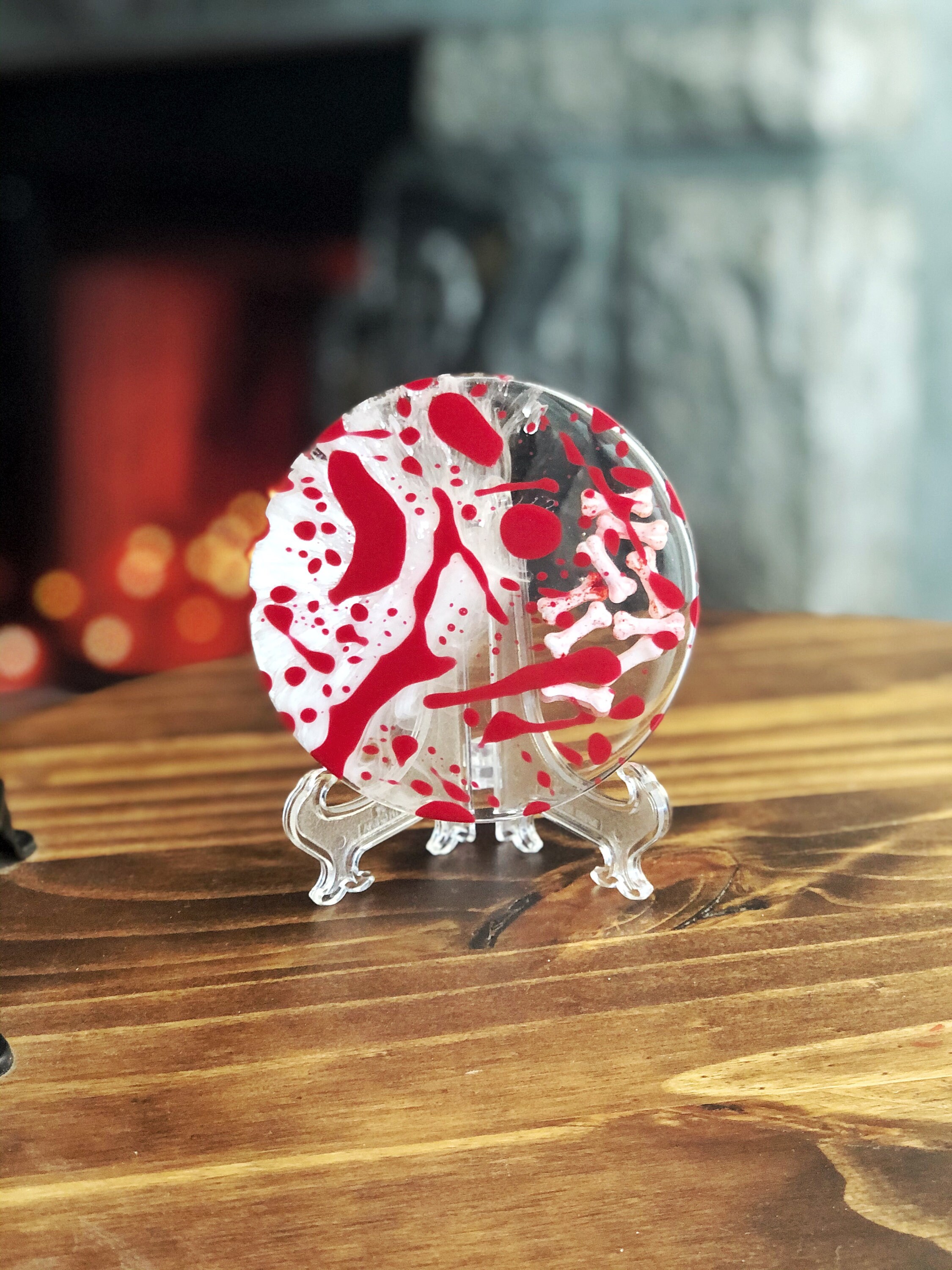 Blood Splatter Resin Coaster / Set of 2 - Etsy