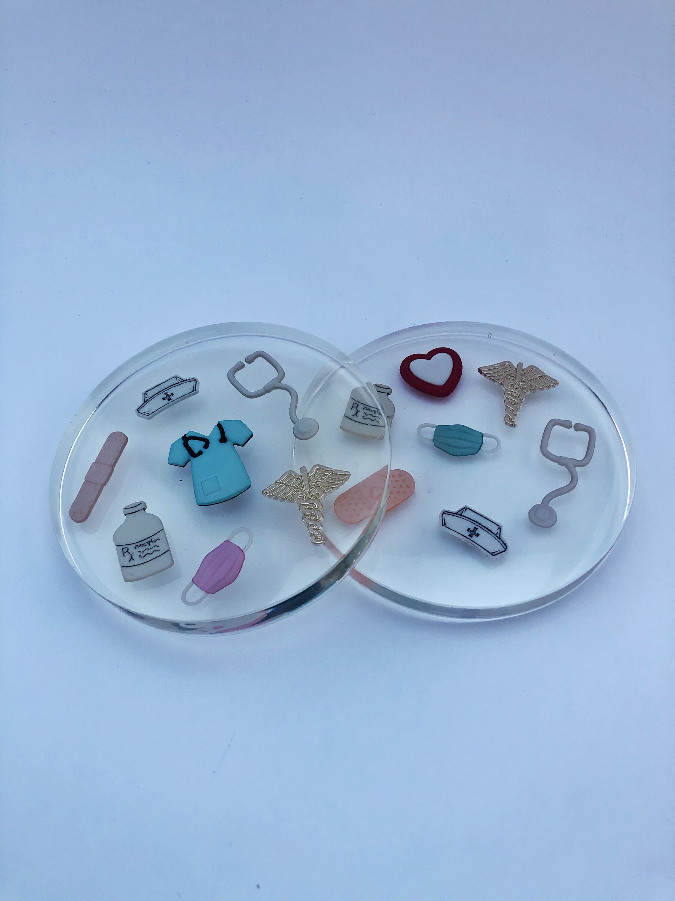 Healthcare Worker Nurse Coaster Doctor Coaster Resin - Etsy