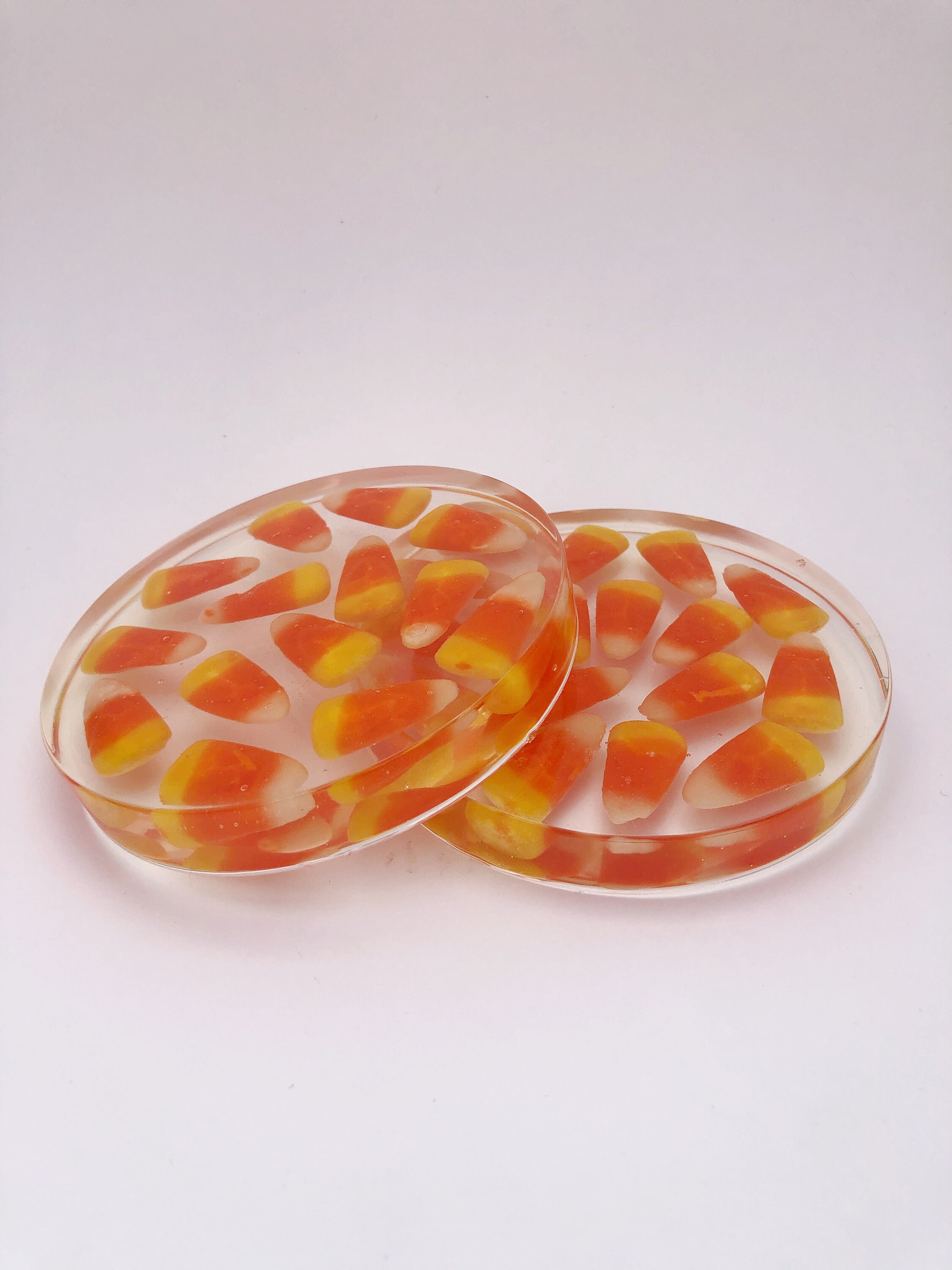 Candy Corn Resin Coaster Candy Corn Gift Halloween Decor - Etsy