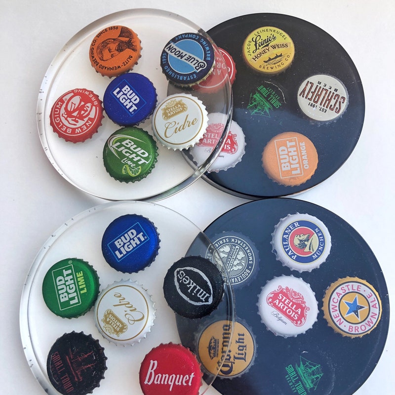 Beer Cap Coasters - Etsy