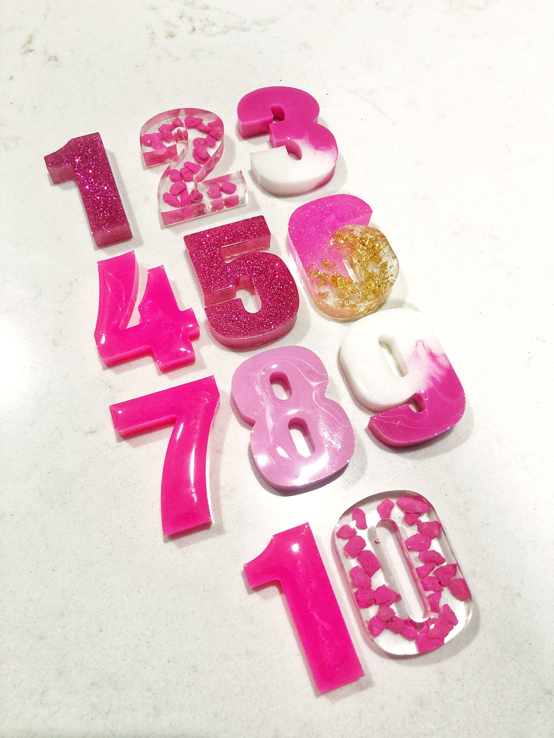 Resin Number Set, Number Set 1-10, Sensory Number Toys, Learning Toys ...