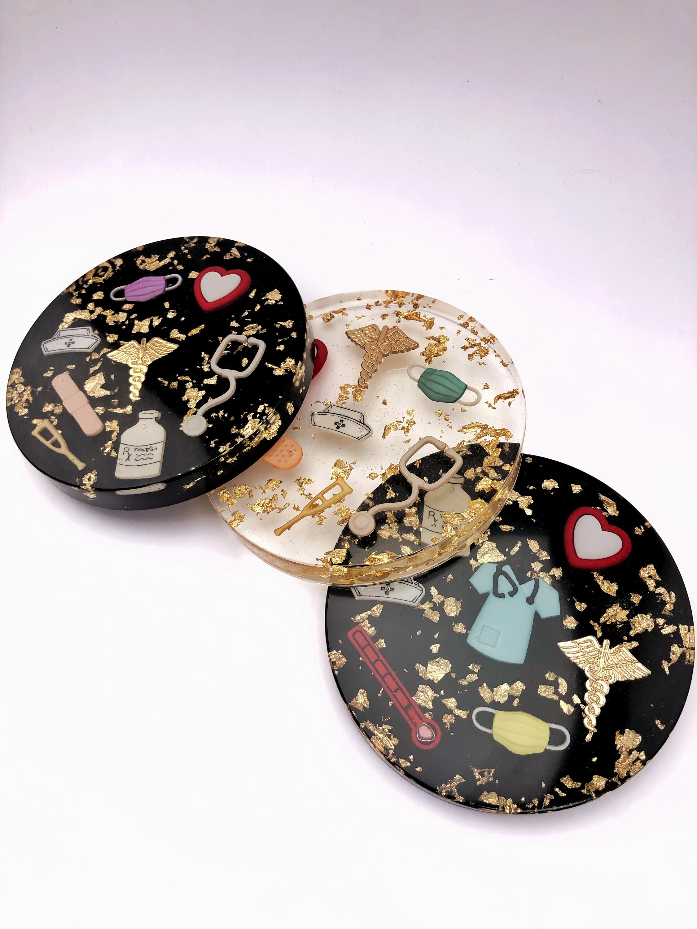 Healthcare Worker, Nurse Coaster, Doctor Coaster, Resin Coaster, Single ...