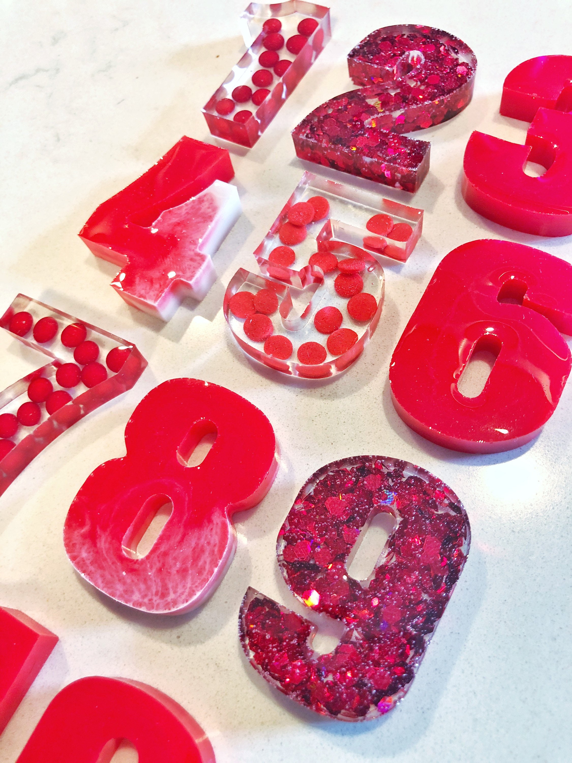 Resin Number Set Number Set 1-10 Sensory Number Toys - Etsy