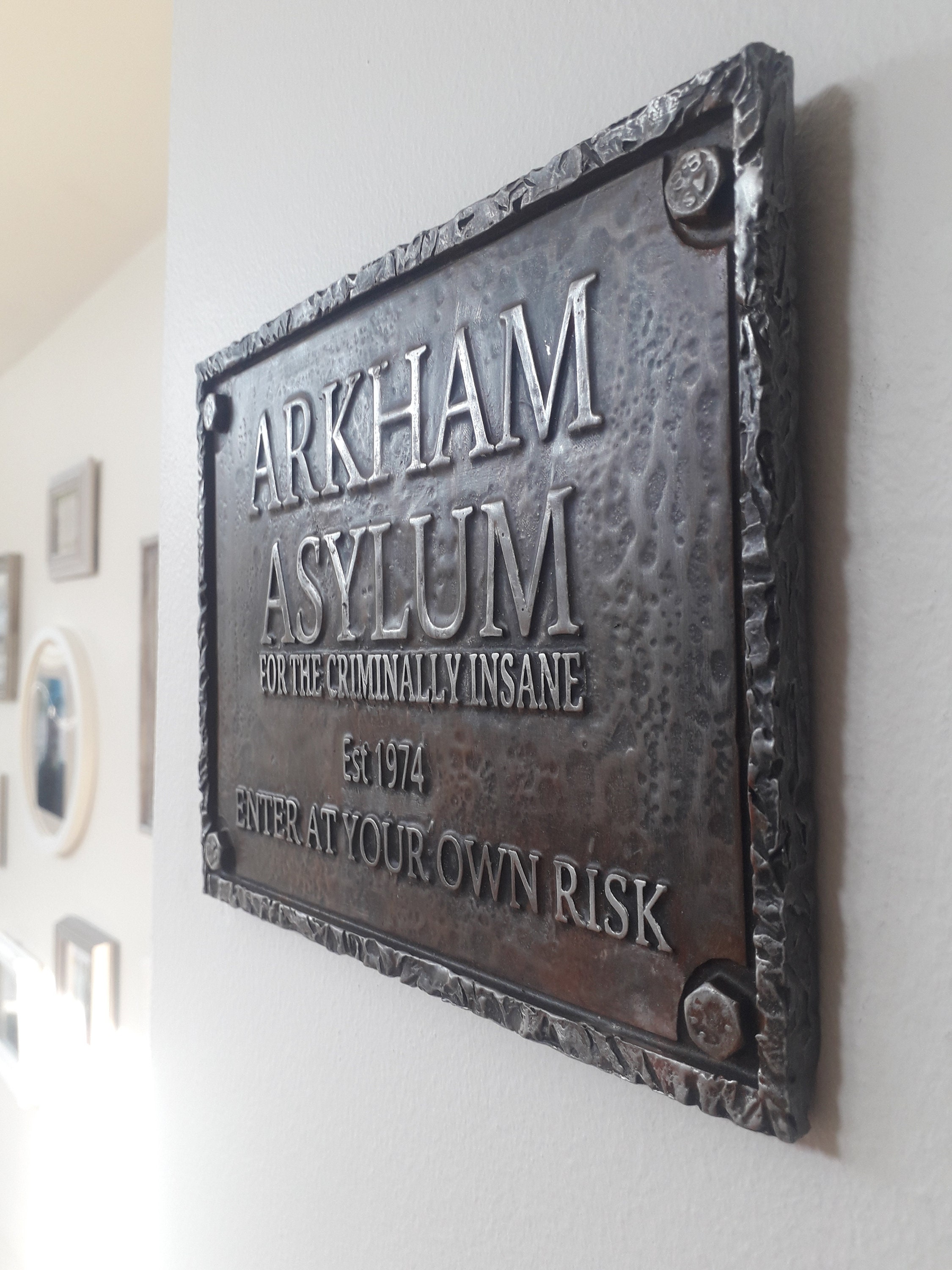Arkham Wall Plaque - Etsy
