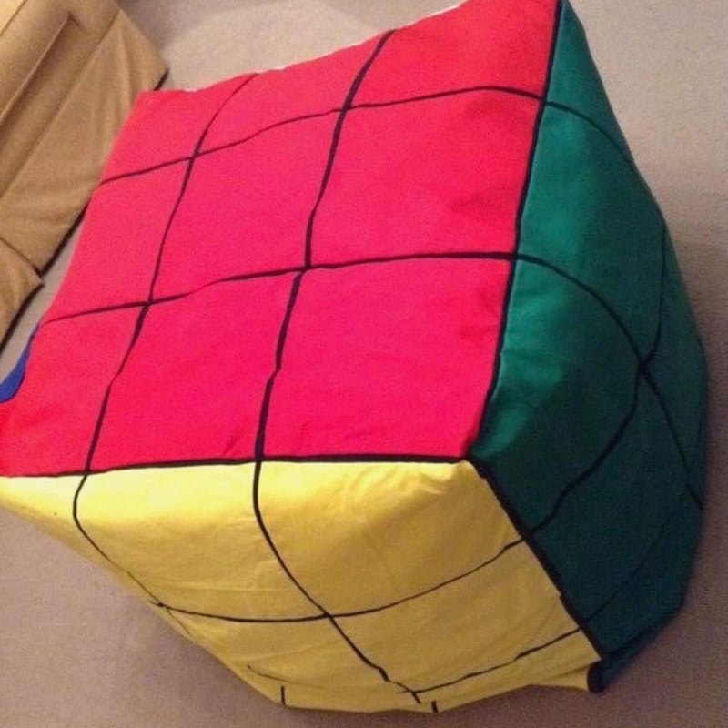 Rubiks Cube Pillow - Etsy
