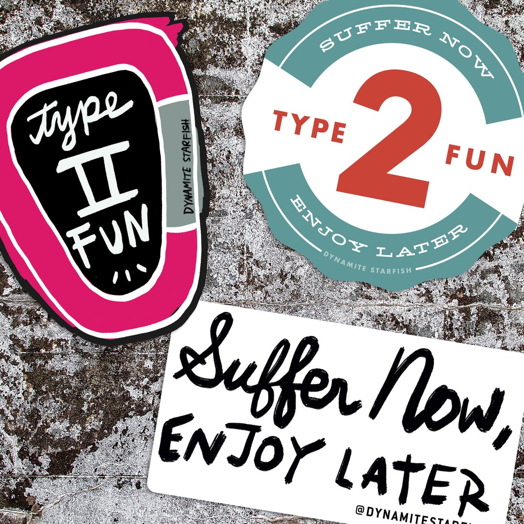 Type 2 Fun Sticker Pack - Etsy