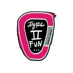 Type 2 Fun Carabiner — 2.5 X 3" Sticker - Etsy