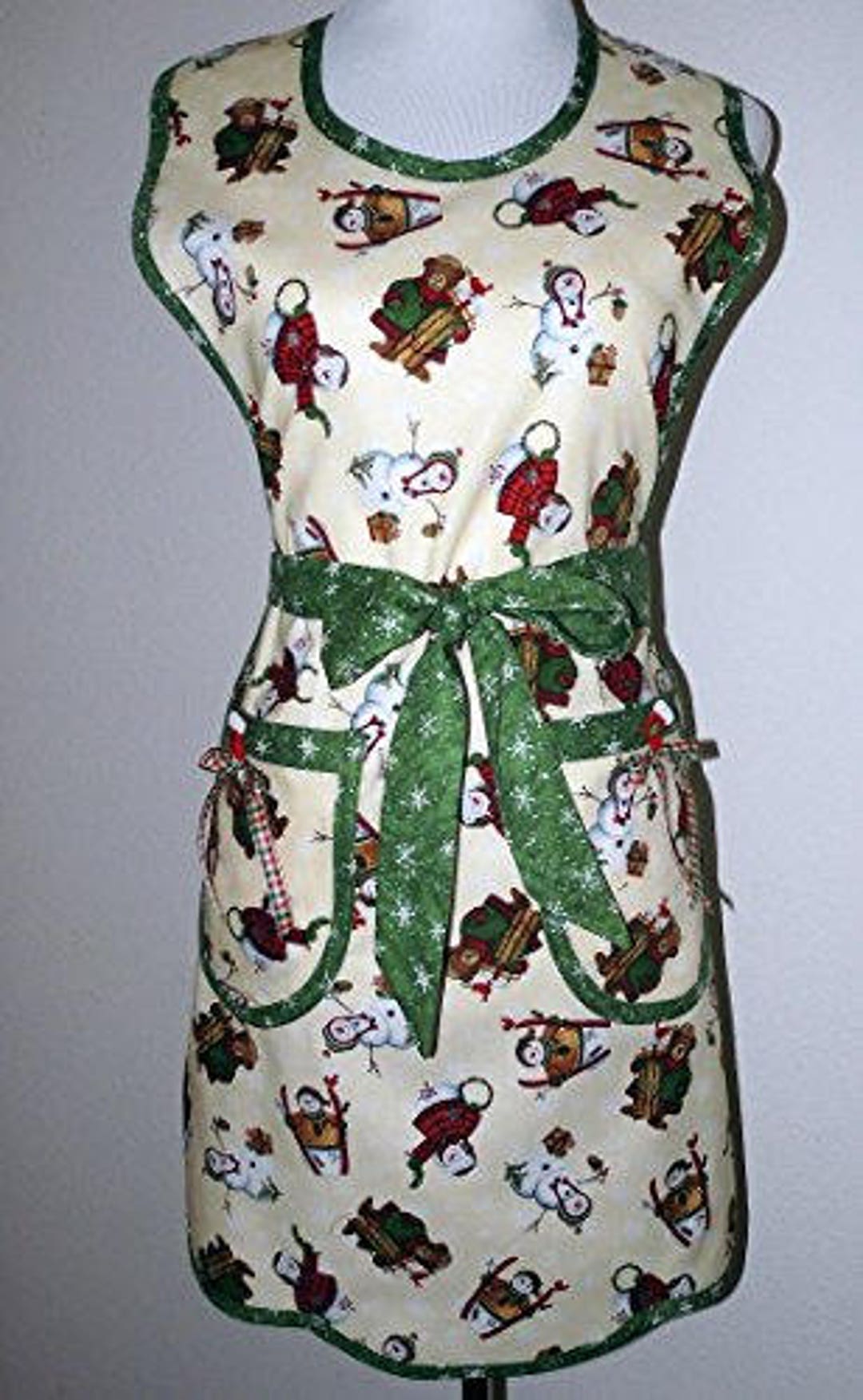 Apron for Women Handmade Holiday Winter Country Snowman - Etsy