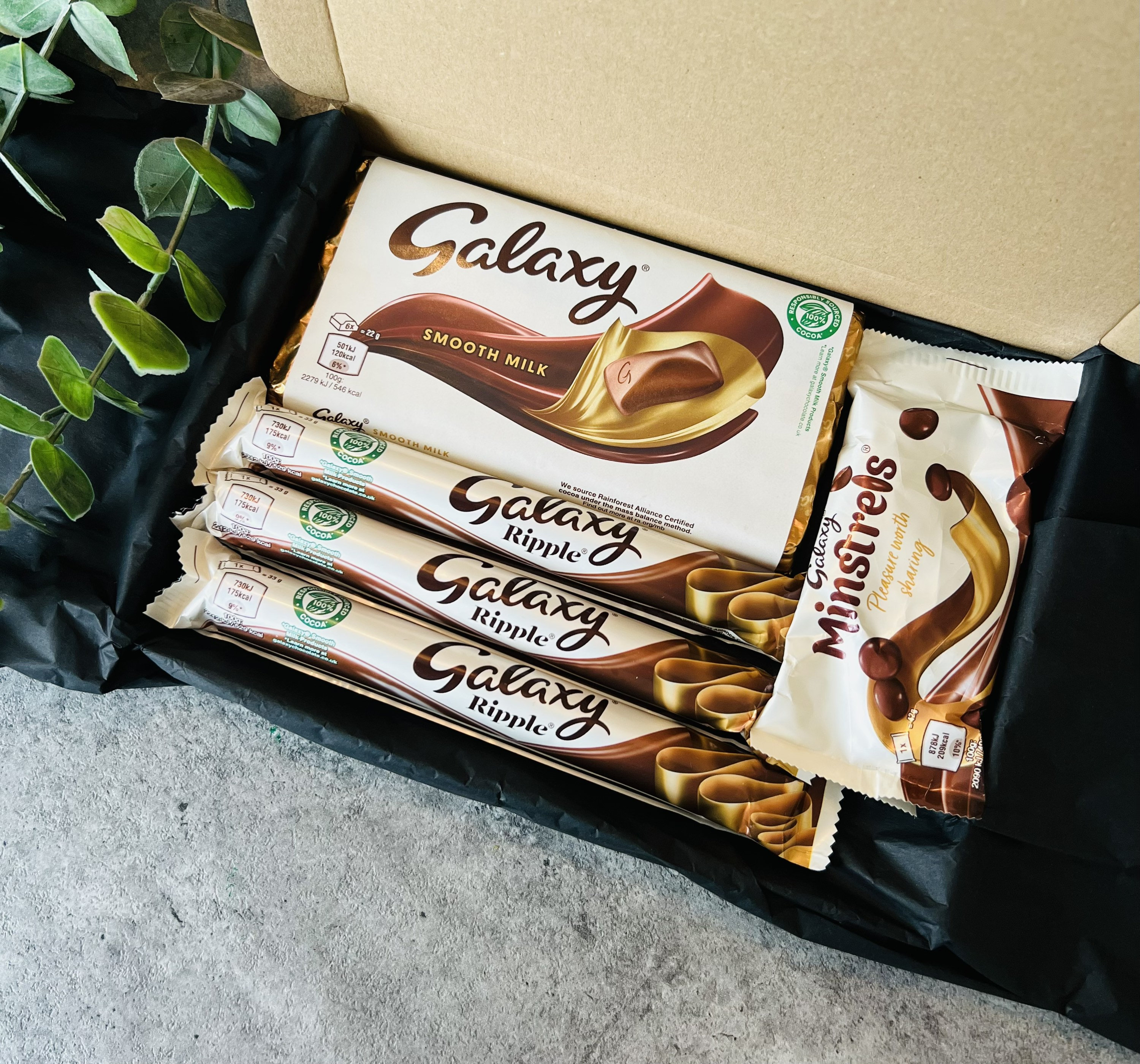 Personalised Galaxy Chocolate Hamper Gift Box Birthday Christmas ...
