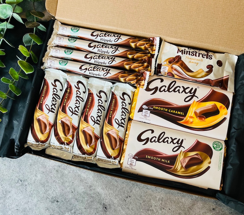 Personalised Galaxy Chocolate Hamper Gift Box Birthday Christmas ...