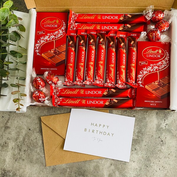 Lindt Chocolate Hamper - Etsy UK