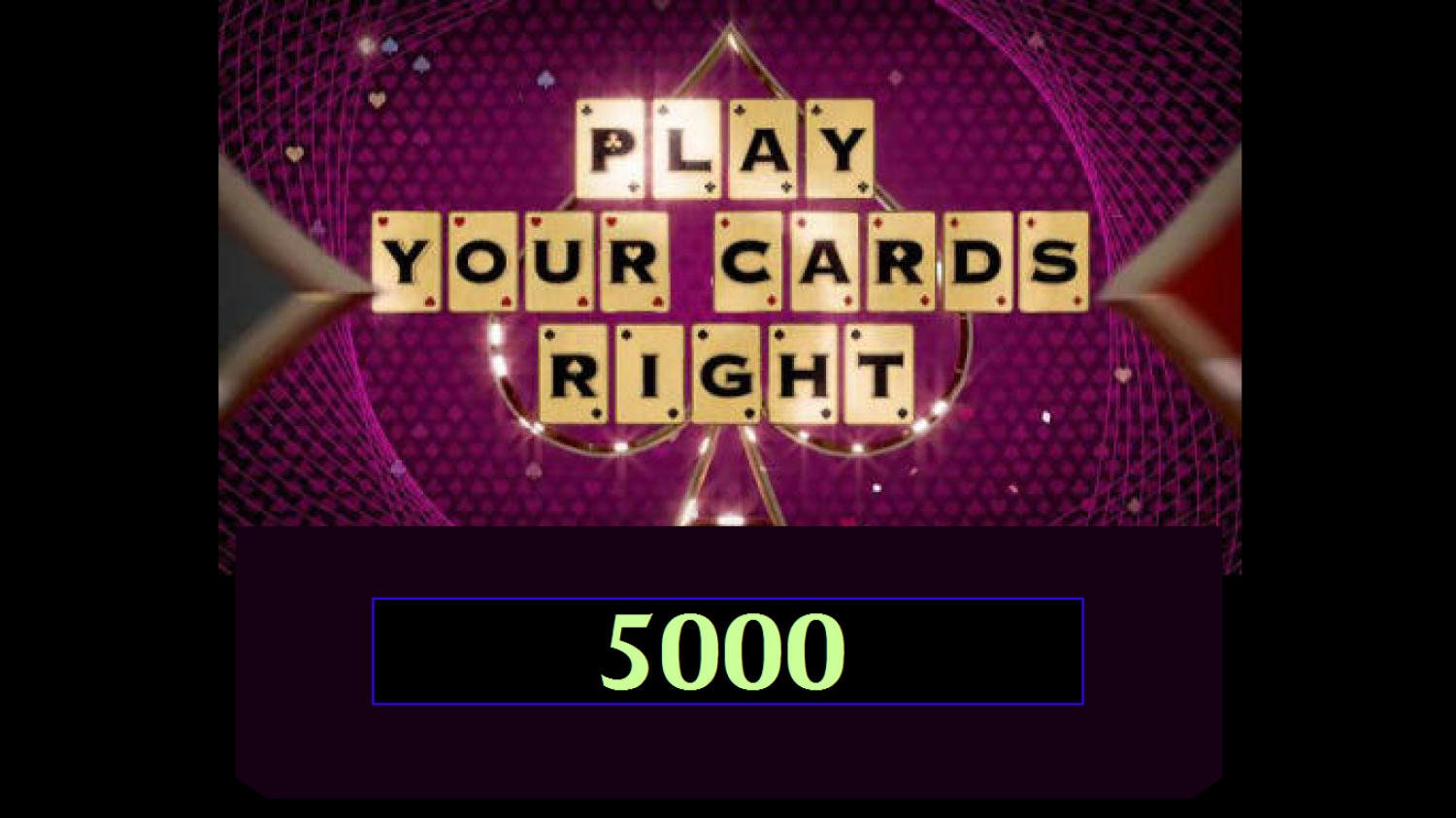 Play Your Cards Right Scoreboard: Game Show Presentation Software for ...