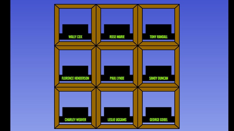 Hollywood Squares: Game Show Presentation Software for Windows | Host ...
