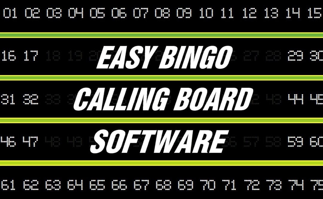 Bingo Calling Board Software for Windows | Use Your Tablet or Laptop ...
