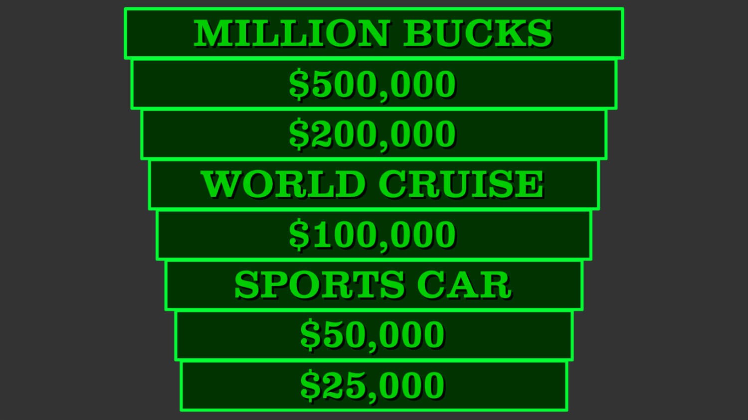 Easy Game Show Money Ladder for Windows | Host Your Own "greed" Game ...