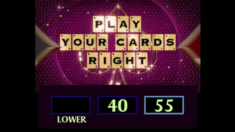 Play Your Cards Right Scoreboard: Game Show Presentation Software for ...