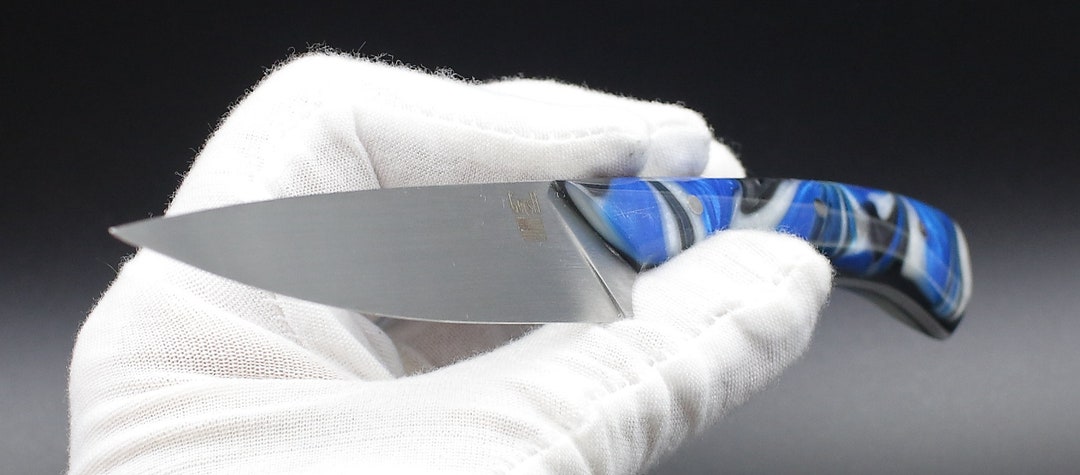 Ice Paring - USA Made Gershblades Custom Knife AEB-L Stainless Steel With Custom Acrylic Handle ...