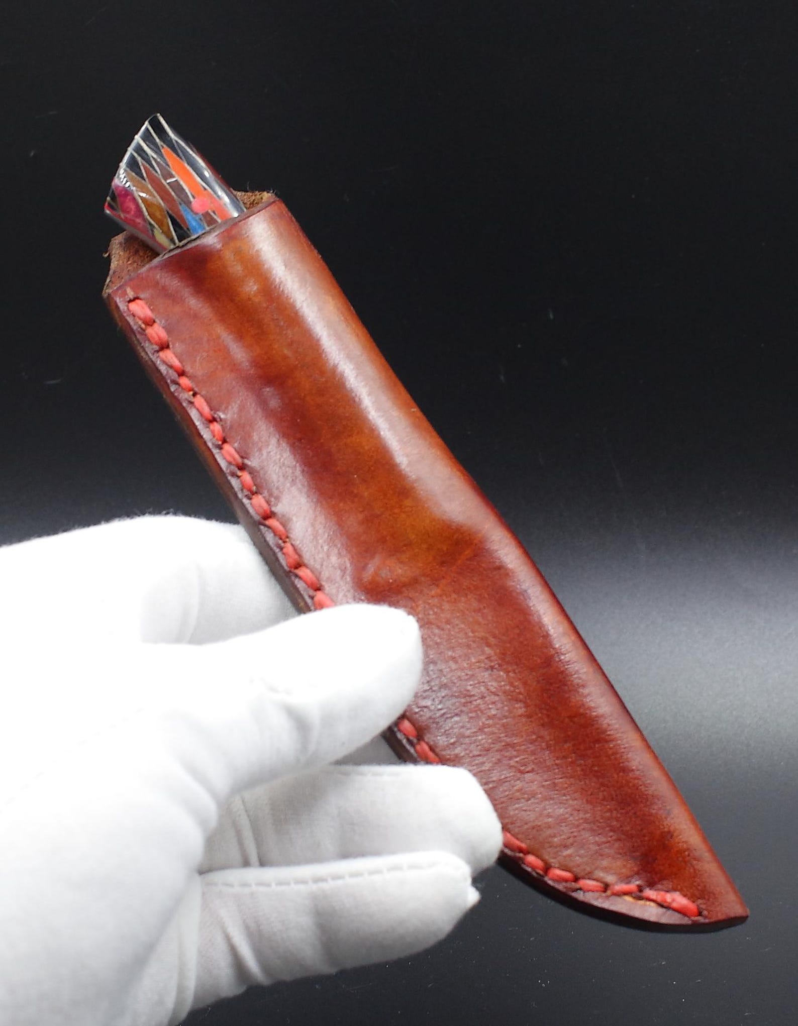 Custom Bird and Trout Knife -AEB-L Stainless Steel With Harlequin ...