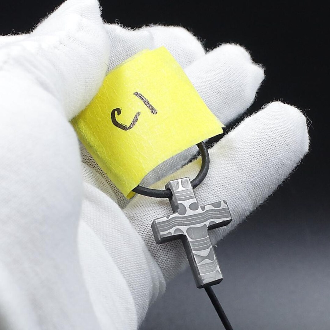 Damascus Jewelry - Cross of Steel (C1) - USA Made Gershblades Custom ...